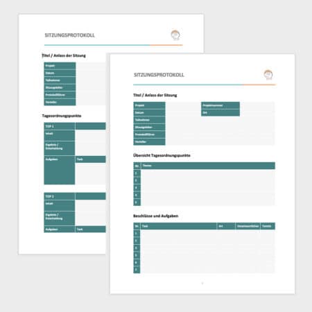 Protokoll Vorlage Word: Kostenloses Besprechungsprotokoll