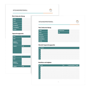 Protokoll Vorlage Word: Kostenloses Besprechungsprotokoll